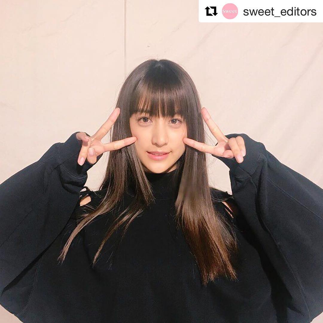 山本美月 今日はsweetの撮影でした♡ たのしかったヾ ´∇` ノ Repost Sweet Editors Get