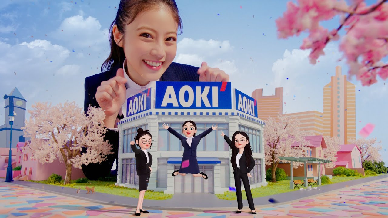 【AOKI】今田美桜さん出演 フレッシャーズ応援フェア CM - Moe Zine