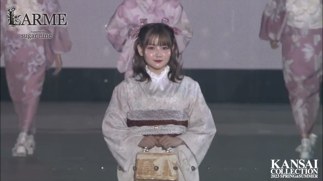 佐藤ノア 浴衣で関コレ出演 sugarnine×LARME【関西コレクション 2022 A/W 】 - Moe Zine