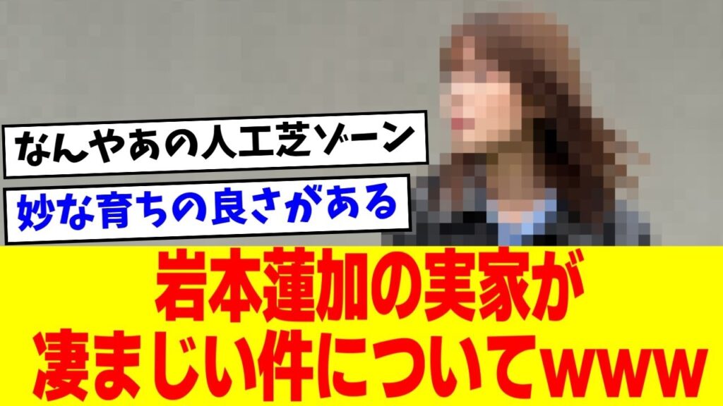 【乃木坂46】岩本蓮加の実家が凄まじい件についてwww【5chまとめ】 - Moe Zine