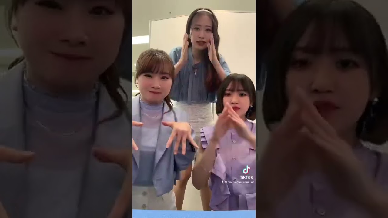 モーニング娘。22 小田さくら, 石田亜佑美 , 野中美希 04/06/2022 TIKTOK - Moe Zine