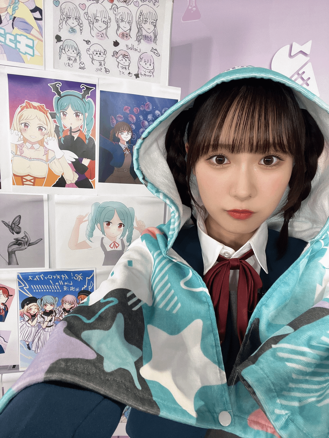 Misaki Nako, Yuina, Sakakura Sakura, and Yabishima Akane from Today's Liella! Stream - Moe Zine