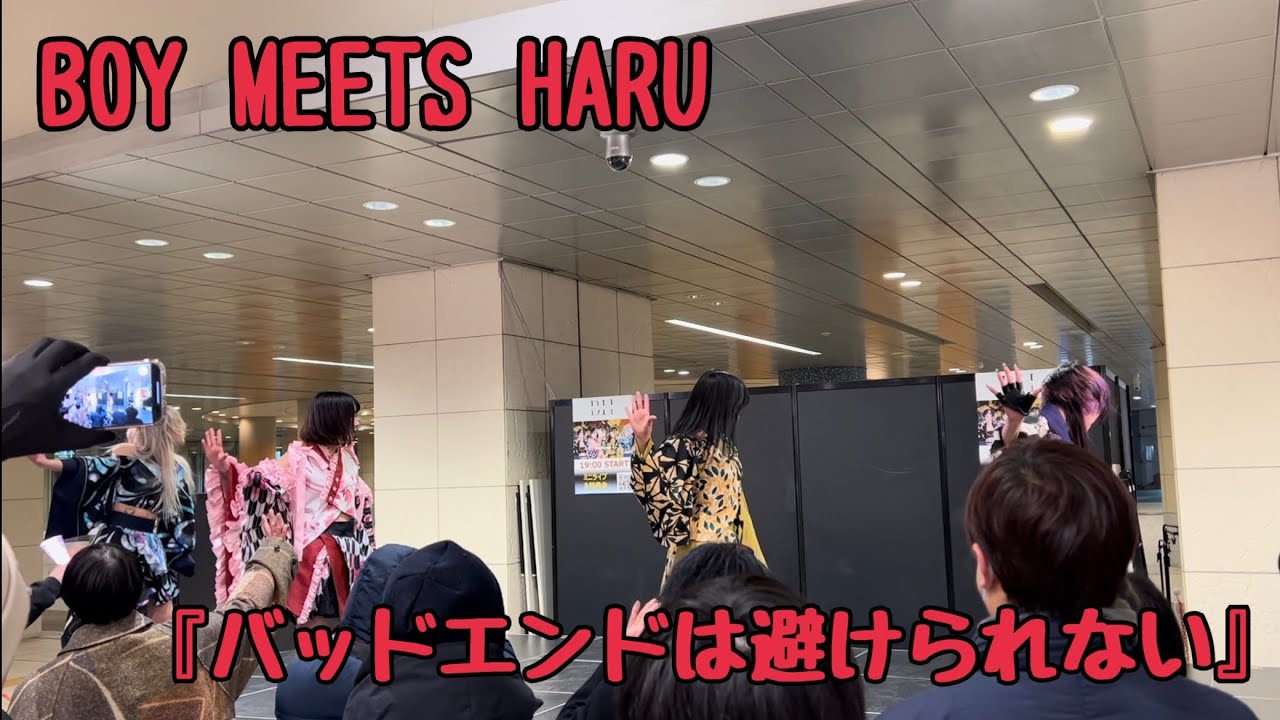 【ライブ映像】BOY MEETS HARU 『バッドエンドは避けられない』(06.01.16 リリースイベント in 汐留シオサイト地下歩道) #ボイハル #アイドル #オタ活 - Moe Zine