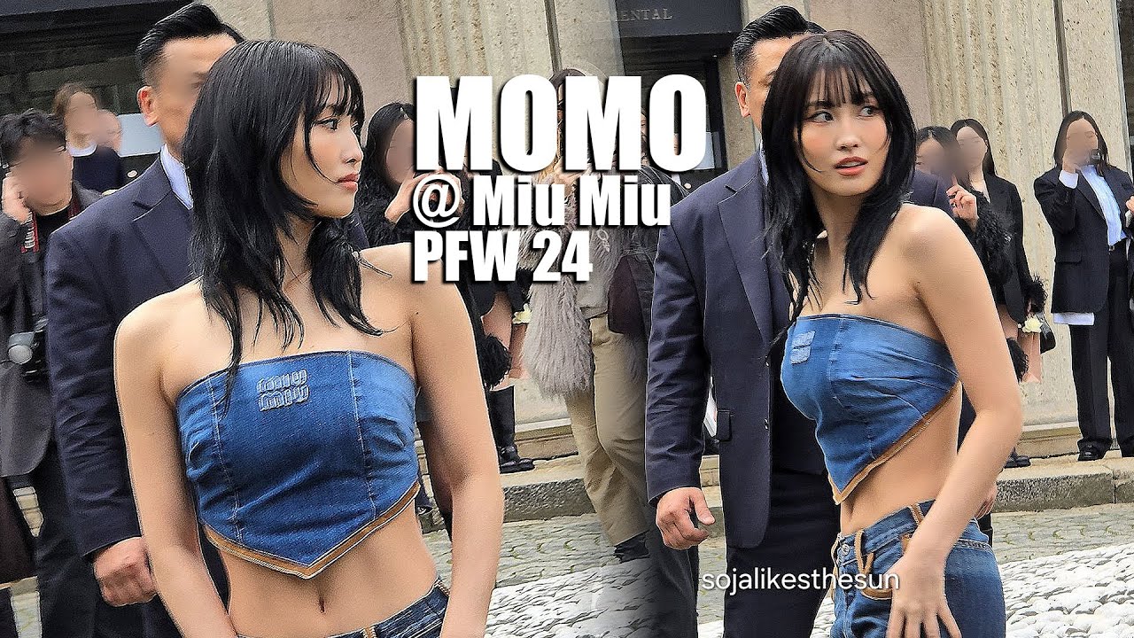 MOMO (TWICE / MISAMO) @ MIU MIU Paris fashion show 240305 - Moe Zine