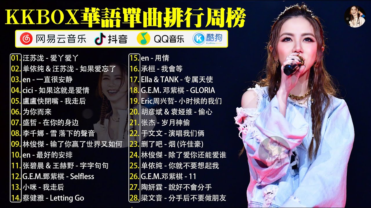 KKBOX華語單曲排行週榜 | 愛就一個字，花海，最偉大的作品，手寫的從前，如果可以 孤勇者，Letting Go，門沒鎖|周杰倫 ,王嘉尔、Eric 周興哲、林俊傑 JJ Lin,G.E.M ...