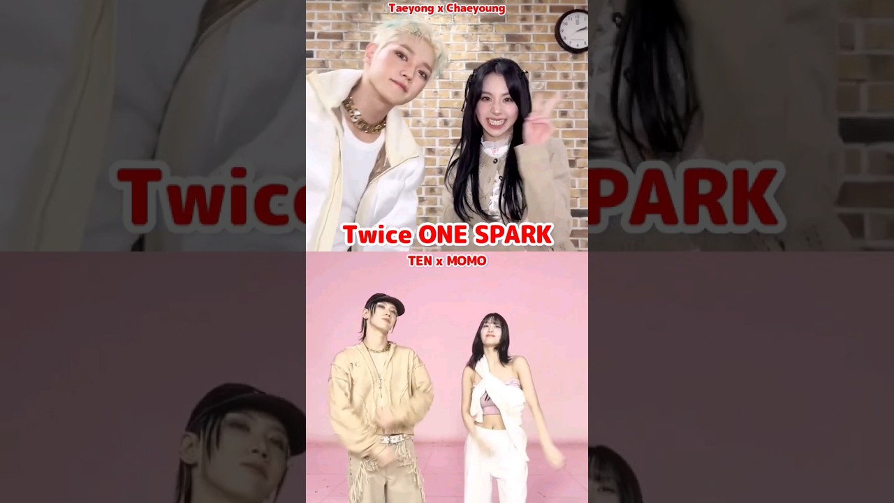 Twice ONE SPARK ダンス Momo x Chaeyoung x Taeyong x TEN / #shorts - Moe Zine