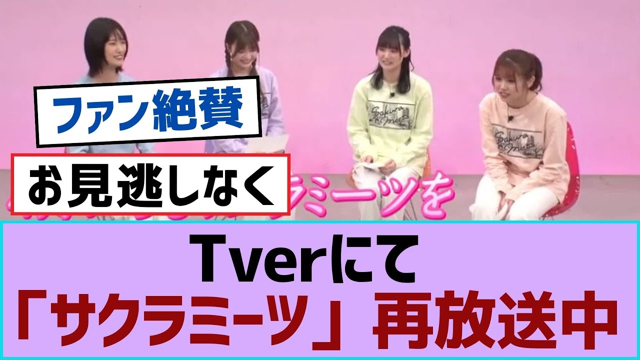 【櫻坂46】Tverにて「サクラミーツ」再放送中【櫻坂】 - Moe Zine