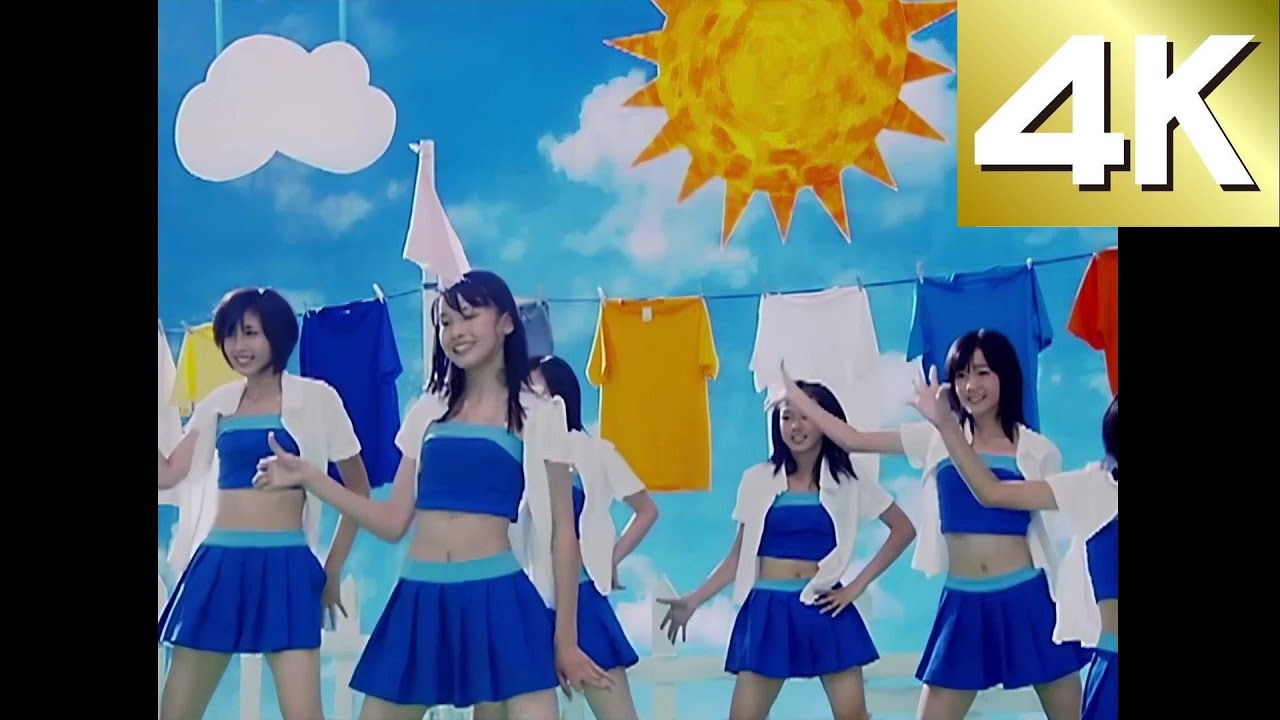 [4K 60fps]📀 ℃-ute - 01st 「まっさらブルージーンズ」 日英歌詞字幕 [AI Upscaling] - Moe Zine