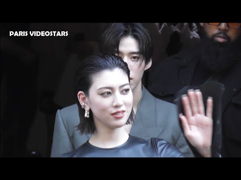 Ayaka Miyoshi 三吉彩花 @ Paris Fashion Week 26 june 2024 show Balenciaga - Moe Zine