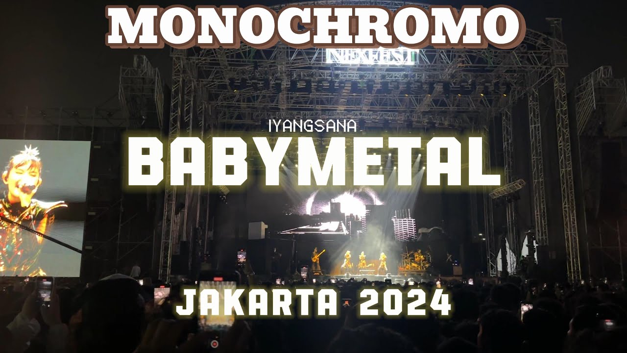 BABYMETAL - MONOCHROMO - Live in Jakarta 2024 - Moe Zine
