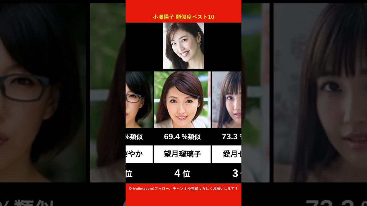 小澤陽子に似てるAV女優ベスト10 【AI解析】 - Moe Zine