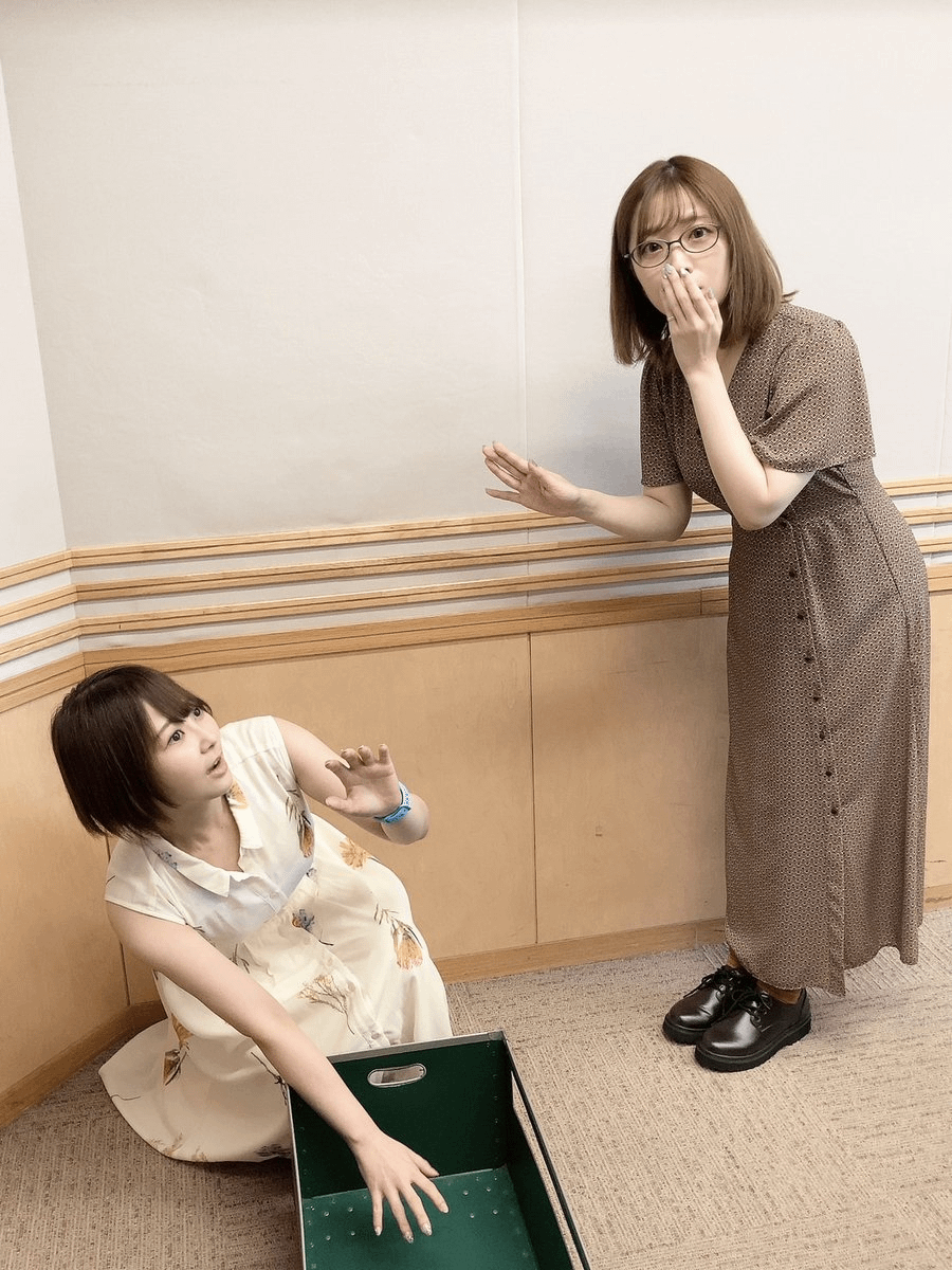Taneda Risa and Uchiyama Yumi from「Yumi&Risa no Laugh Story wa Totsuzen ...