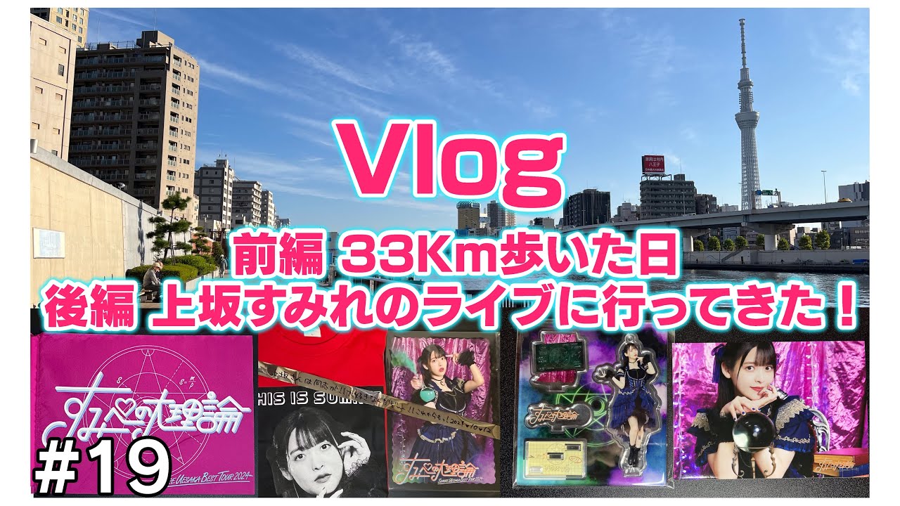 Vlog 〜33km歩いた日 / 上坂すみれのライブに行ってきた！〜 - Moe Zine
