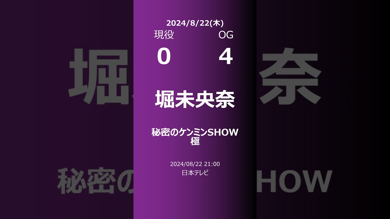 【明日の乃木坂】現役・OG 2024/08/22 #shorts #乃木坂46 【番組出演】 - Moe Zine