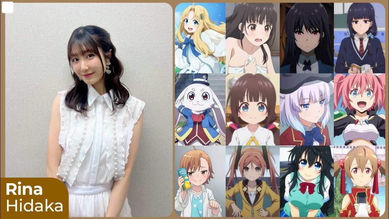 Rina Hidaka [日高 里菜] Top Same Voice Characters Roles - Moe Zine