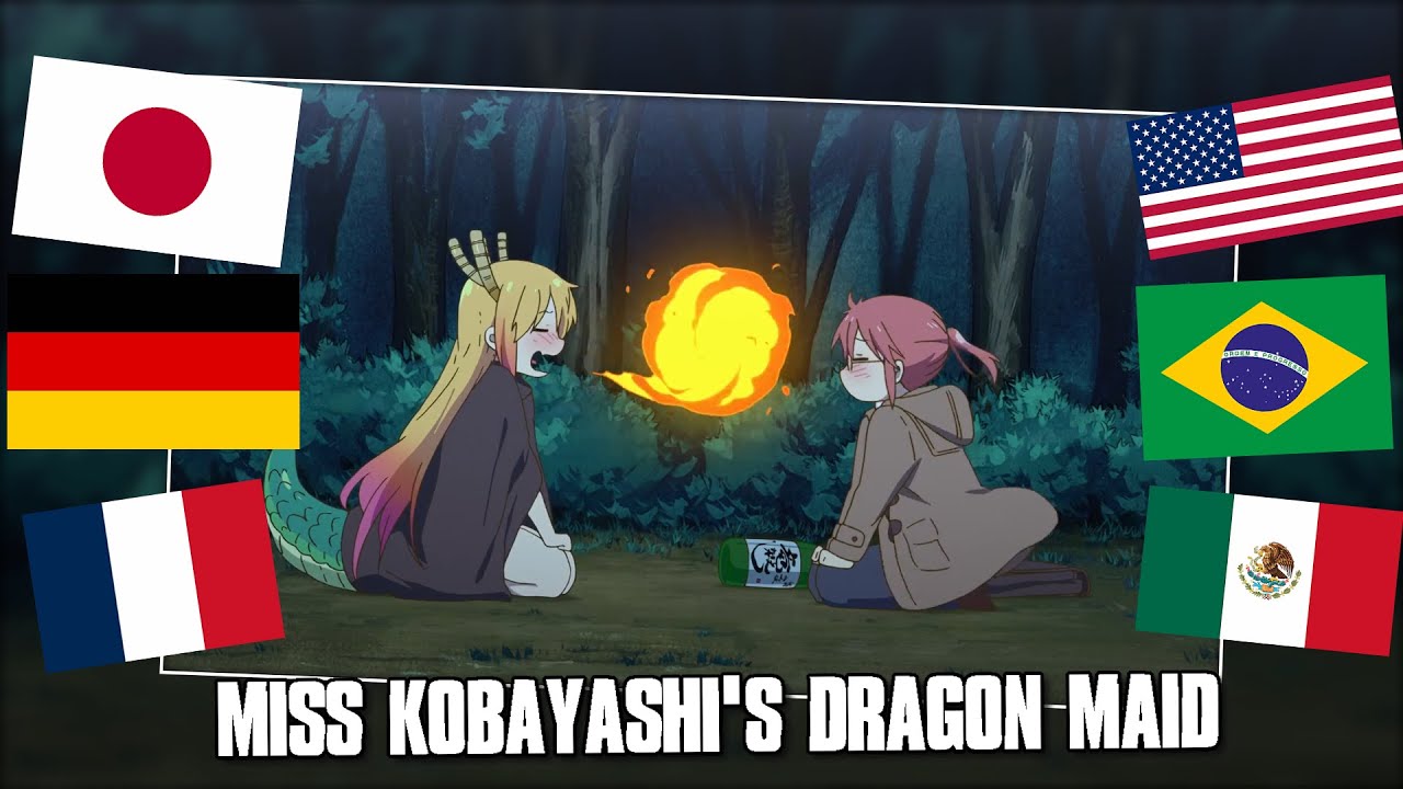 Kobayashi's And Tohru's First Meeting In Different Languages - Moe Zine