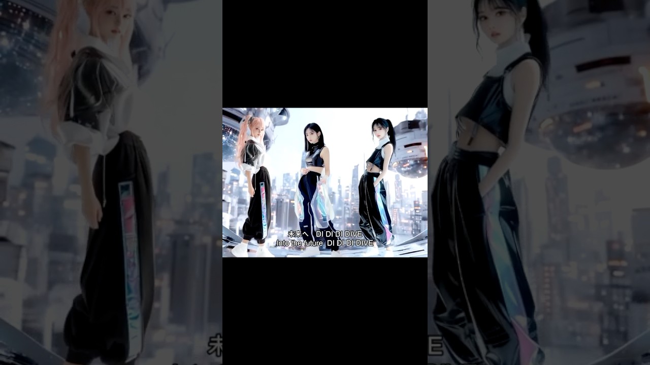 未来系アイドル ミュージックビデオ 「DIVE: Zero to Infinity | AI Idol Cinematic Music Video AI」 #shorts - Moe Zine