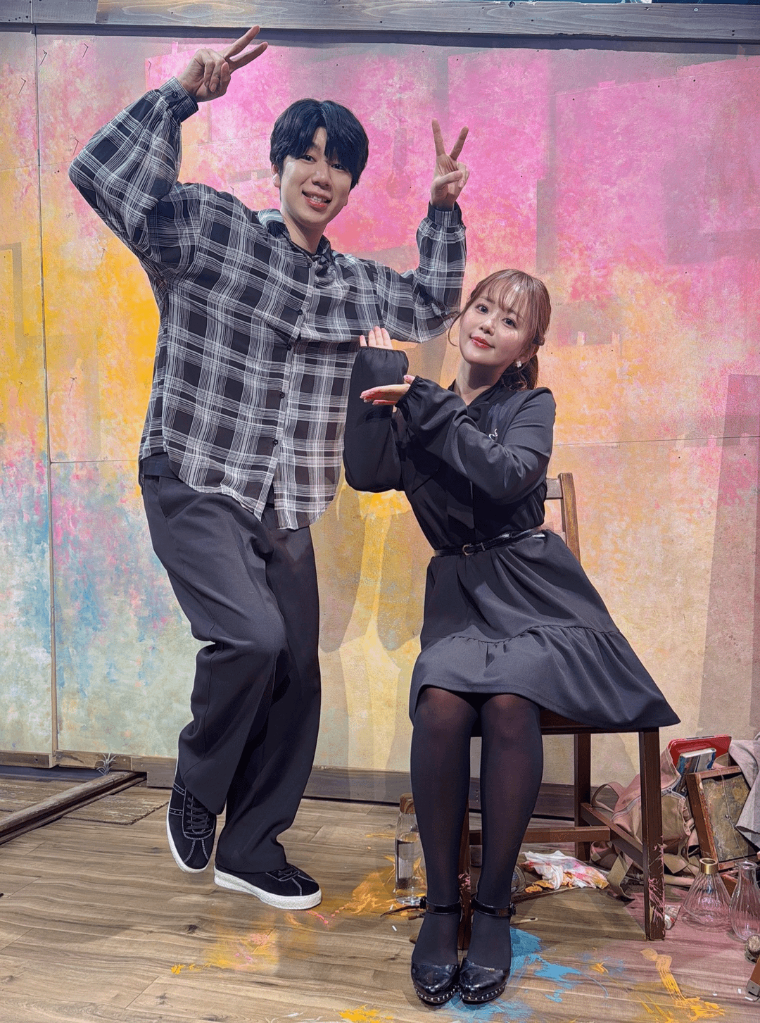 Iguchi Yuka from the「Monokuro no Sora ni Niji wo Kakeyou」Reading Drama👩🏻‍🎨🎨🖼️🤍🩶🖤 - Moe Zine