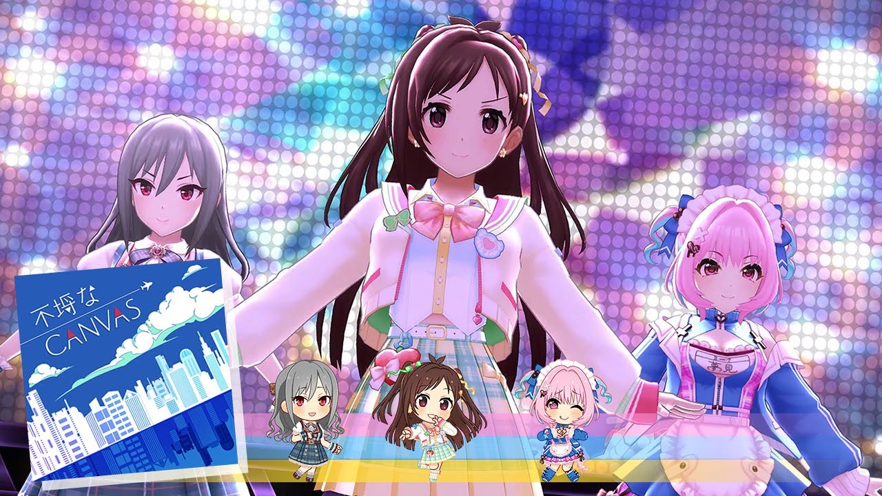 Deresute 4K MV - Furachi na CANVAS (Akari, Ranko, Riamu) - Moe Zine