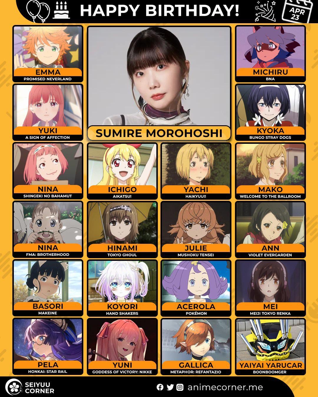 幸せな26歳の誕生日Sumire Morohoshi！ - Moe Zine