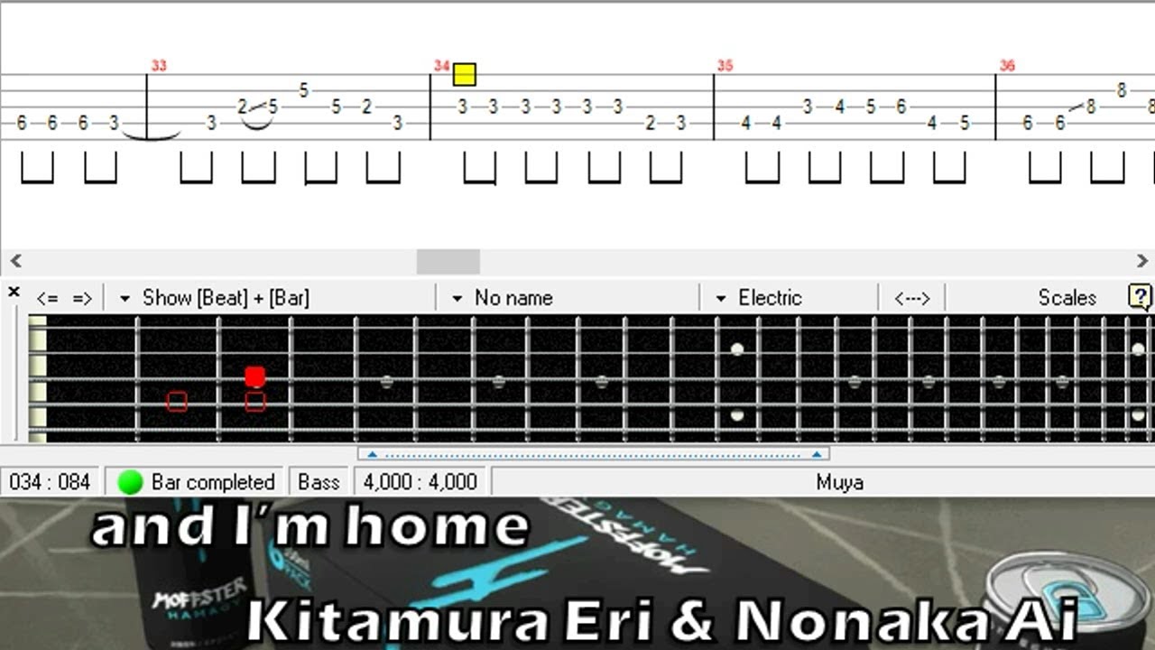 and I'm home / 喜多村 英梨 & 野中 藍 / ベース [TAB] Kitamura Eri & Nonaka Ai - Bass - Moe Zine