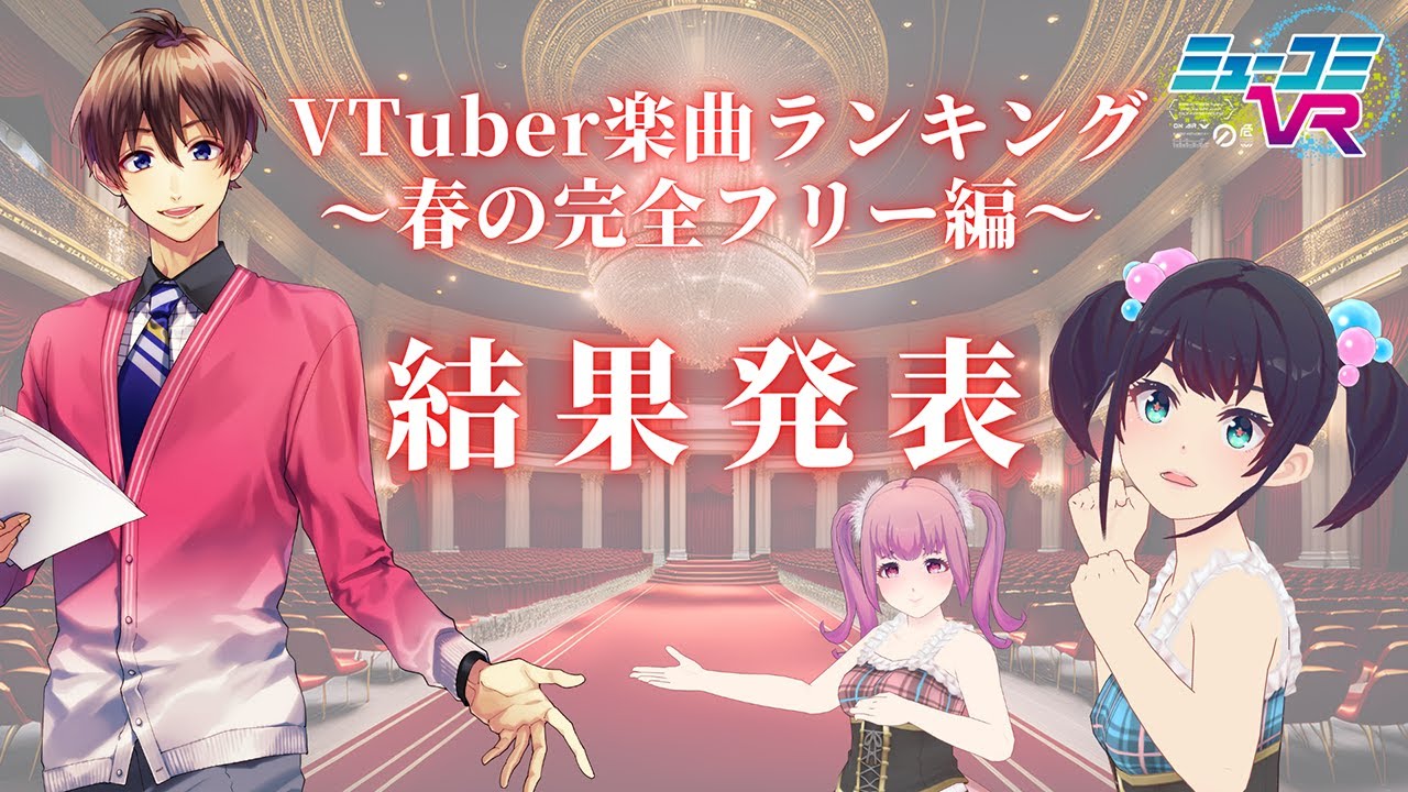 VTuber楽曲ランキング結果発表！ ～春の完全フリー編～ #ミューコミVR - Moe Zine