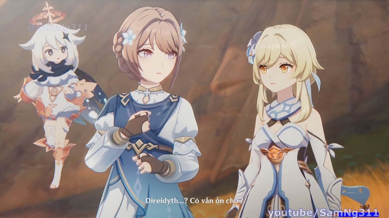 Cutscene Direidyth & 2 anh em Nhà Lữ Hành - Genshin Impact 5.7 (Vietsub ...